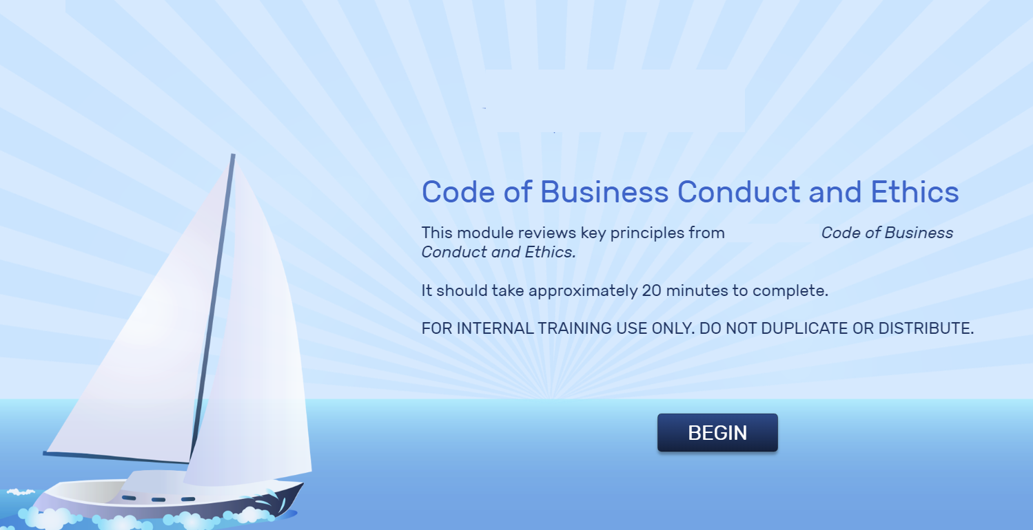 It Starts With the Code | Compliance Training Intelligence